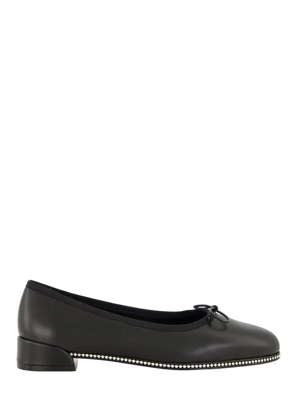 CHRISTIAN LOUBOUTIN Sweetie Strass Nappa Ballerinas - Black