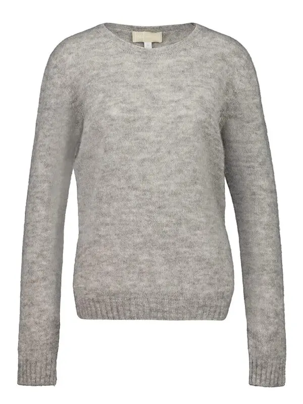 120% Lino Long Sleeve Sweater - Grey