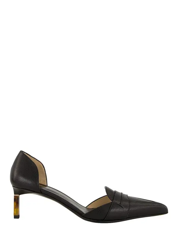 TOM FORD Grain Leather D'orsay Pumps - Black