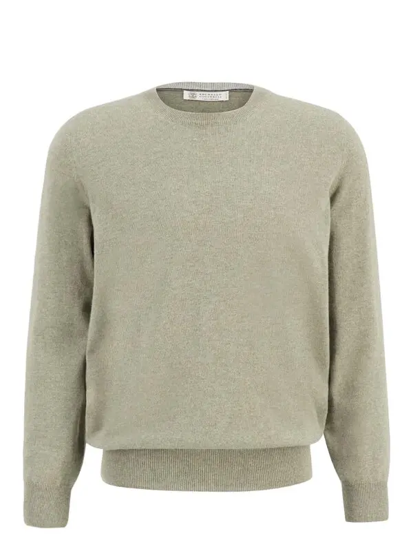 Brunello Cucinelli Crew-neck Cashmere Sweater - Green