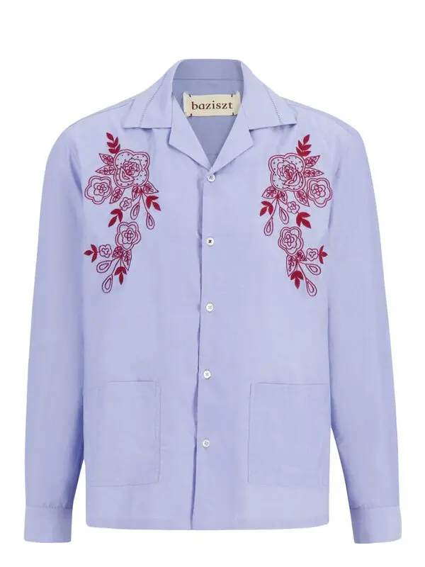 BAZISZT Soft Light Celeste Shirt - Blue