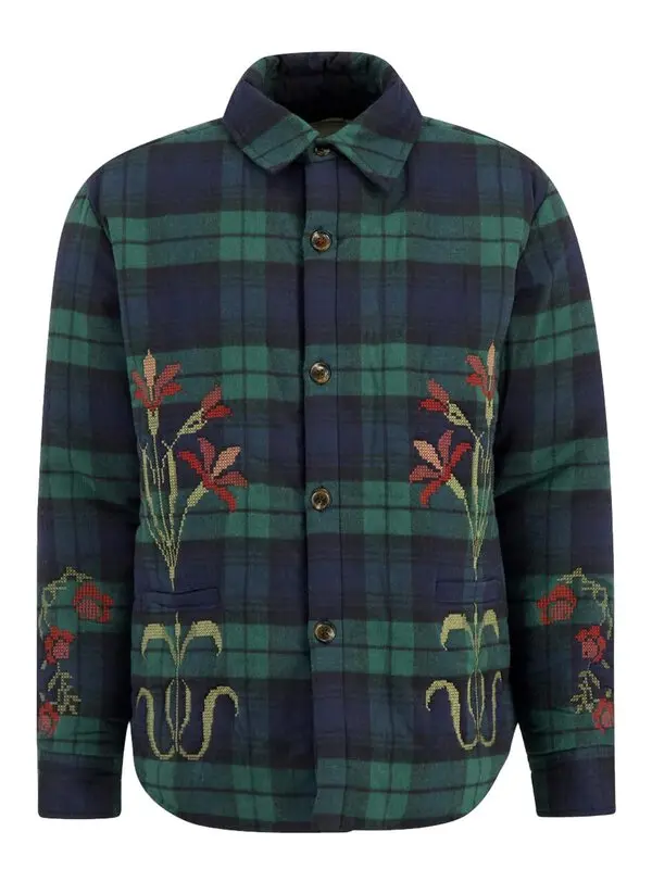 BAZISZT Masin Cotton Shirt Jacket - Multicolour