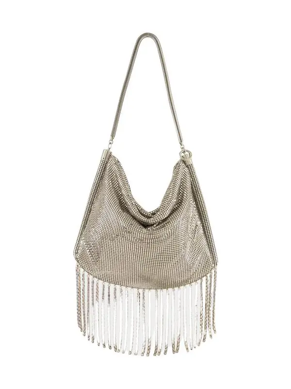 Rabanne Crystal Fringe Handbag - Silver