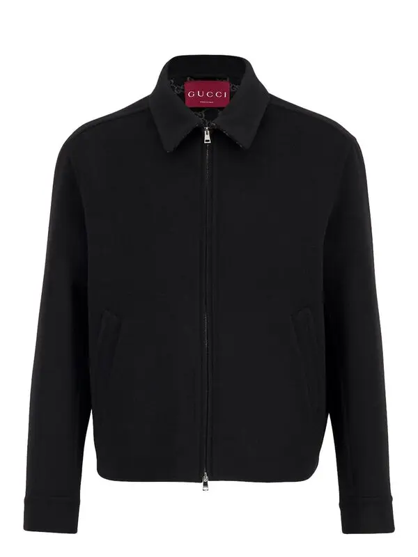 Gucci Wool Blouson Jacket - Black