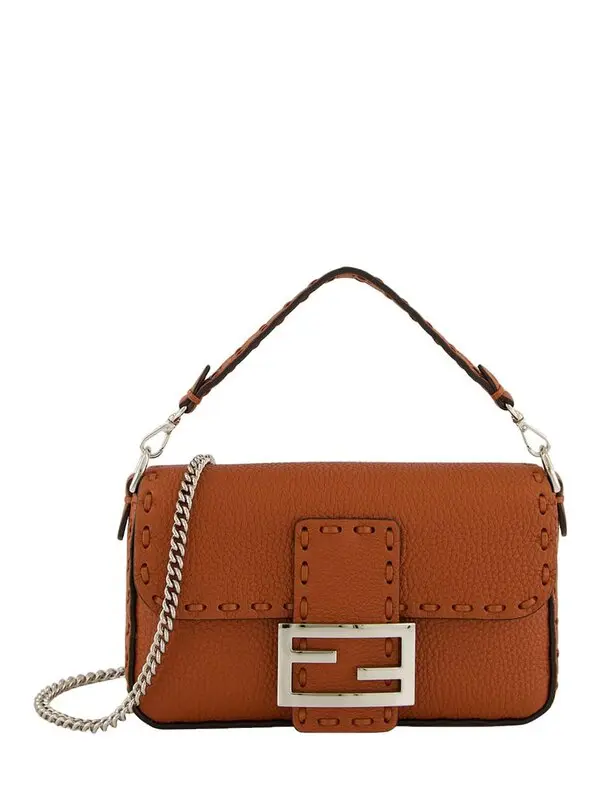 Fendi Selleria Mini Baguette - Brown