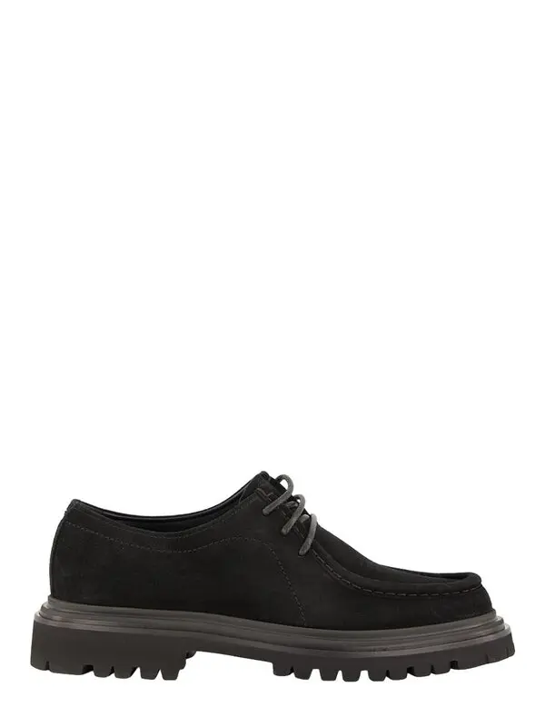 Dolce & Gabbana Split Calfskin Derby Shoes - Black