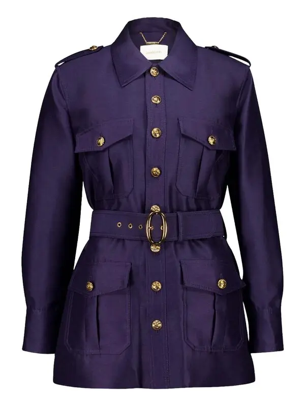 Zimmermann Hypnotic Utility Jacket - Blue