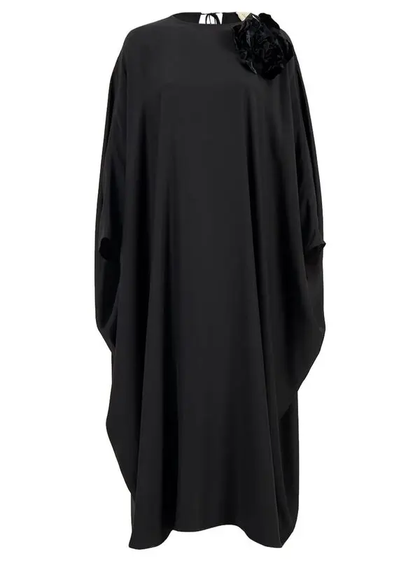 PAULA Silk Kaftan Dress - Black
