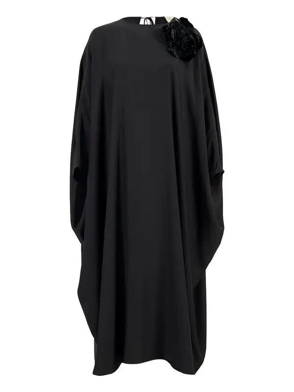 PAULA Silk Kaftan Dress - Black