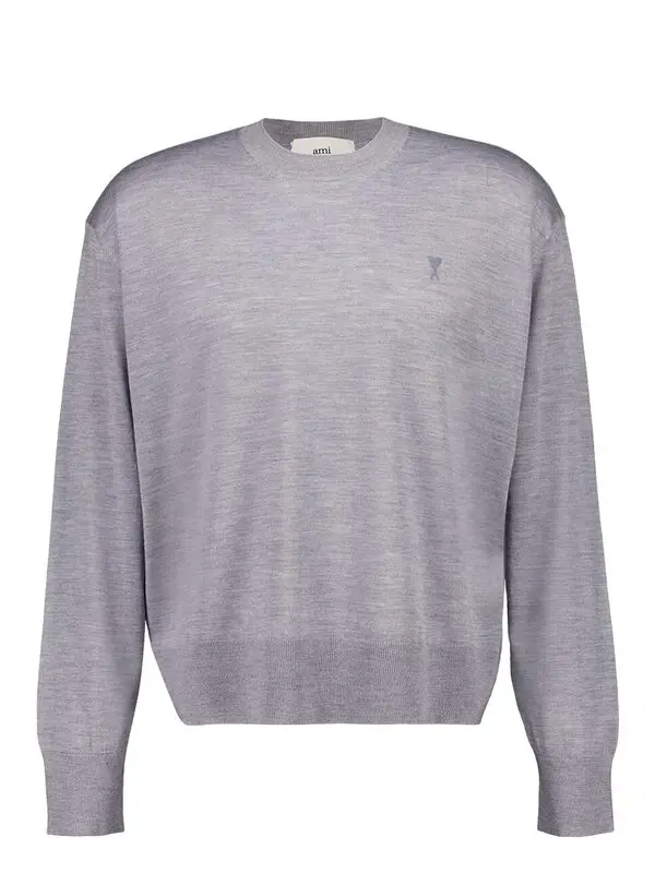 Ami De Coeur Crewneck Sweater - Grey