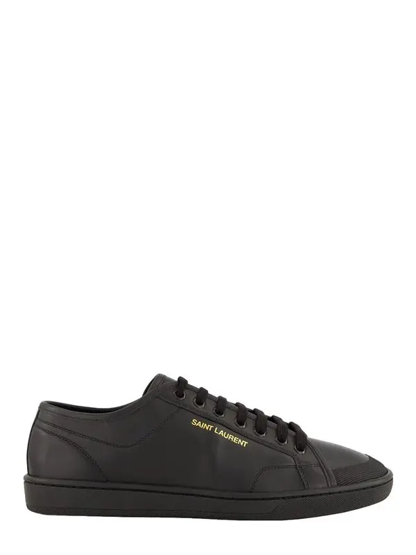 Saint Laurent Gym Leather Sneakers - Black