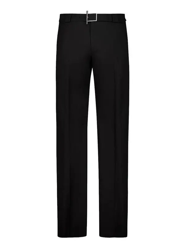 Alexander McQueen T-bar Belted Trousers - Black