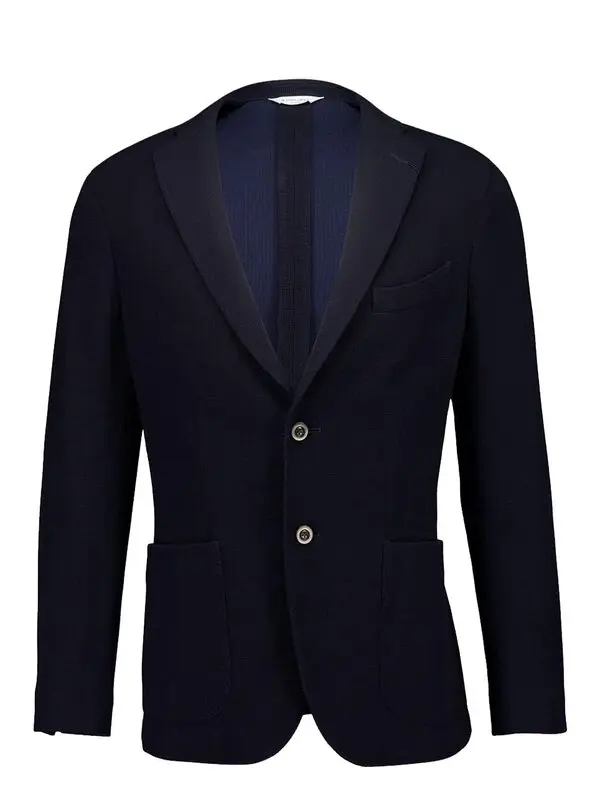 Boglioli Virgin Wool-cotton Blazer - Blue