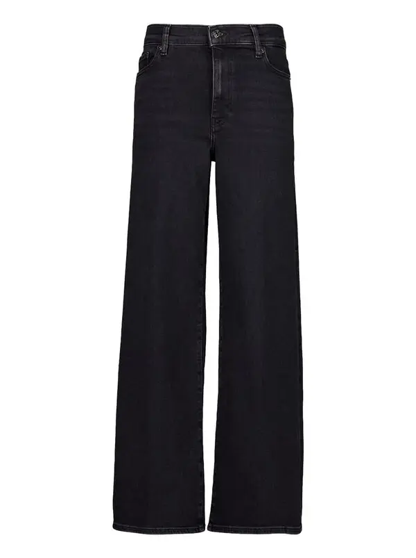 FRAME Le Slim Palazzo Jeans - Black