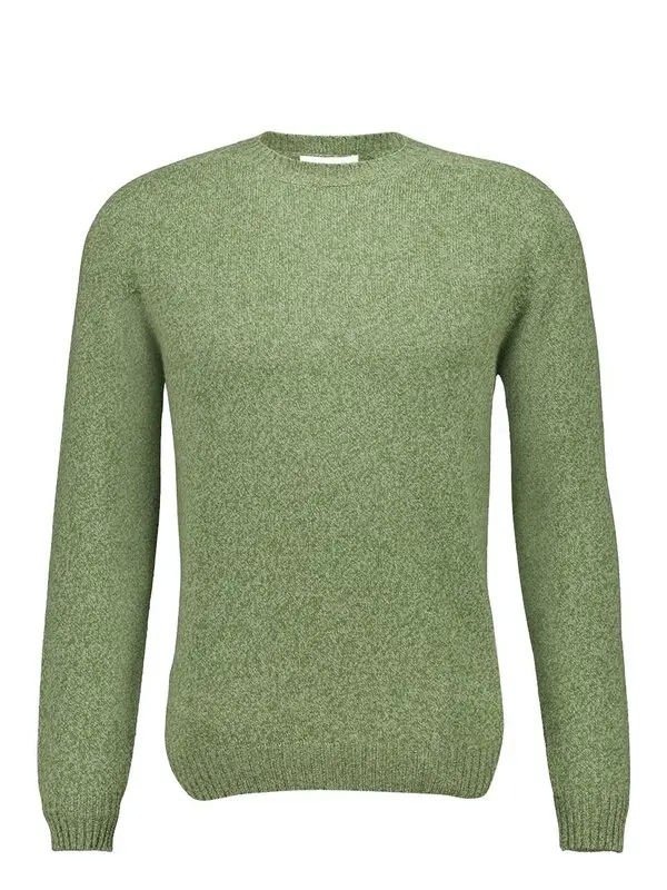 Boglioli Wool-cashmere Crewneck Sweater - Green