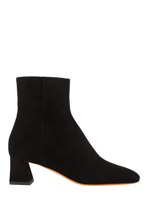 Santoni Leather Marta Ankle Boots - Black