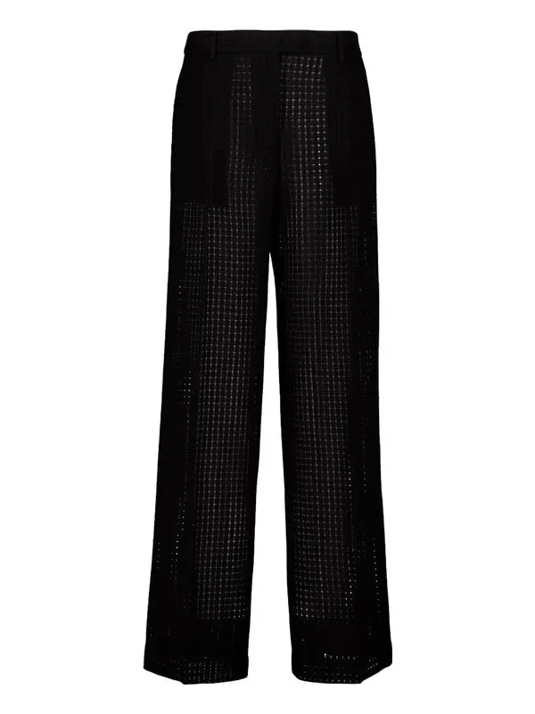 La DoubleJ Cotton Loose Fit Trousers - Black