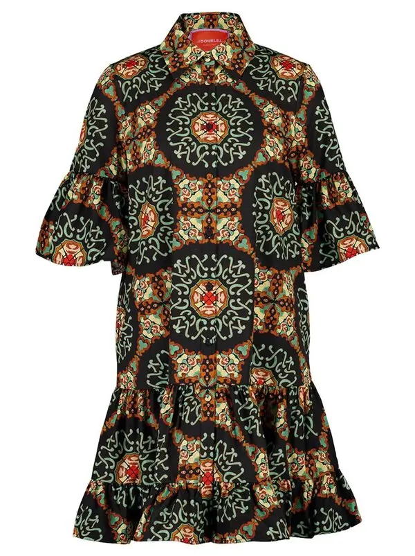 La DoubleJ Choux Tiered Mini Dress - Multicolour