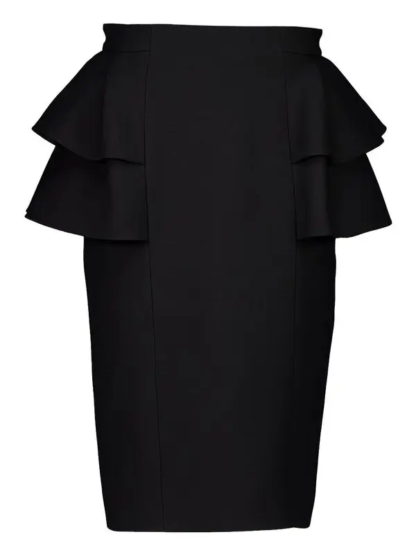 Valentino Garavani Crepe Couture Midi Skirt - Black