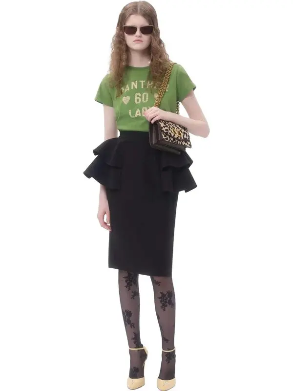 Valentino Garavani Crepe Couture Midi Skirt - Black