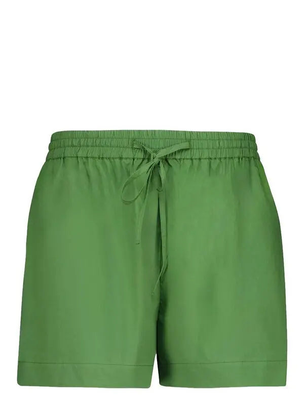 Matteau Relaxed Organic Cotton Poplin Shorts - Green