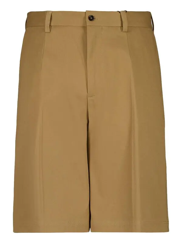 Dolce & Gabbana Cotton Drill Bermuda Shorts - Beige