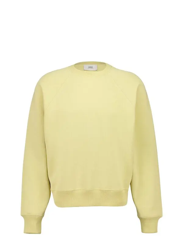 Ami Petit De Coeur Embossed Sweatshirt - Yellow