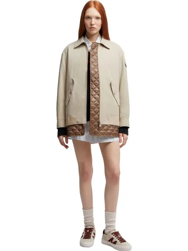 Moncler Felci Padded Shirt Jacket - Beige