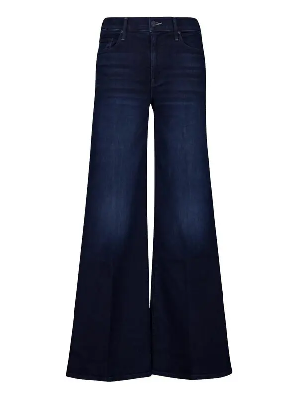 MOTHER The Twister Sneak Wide-leg Mid-rise Jeans - Blue