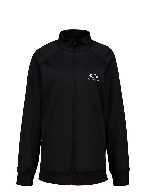 Balenciaga Cotton Zip-up Tracksuit Jacket - Black