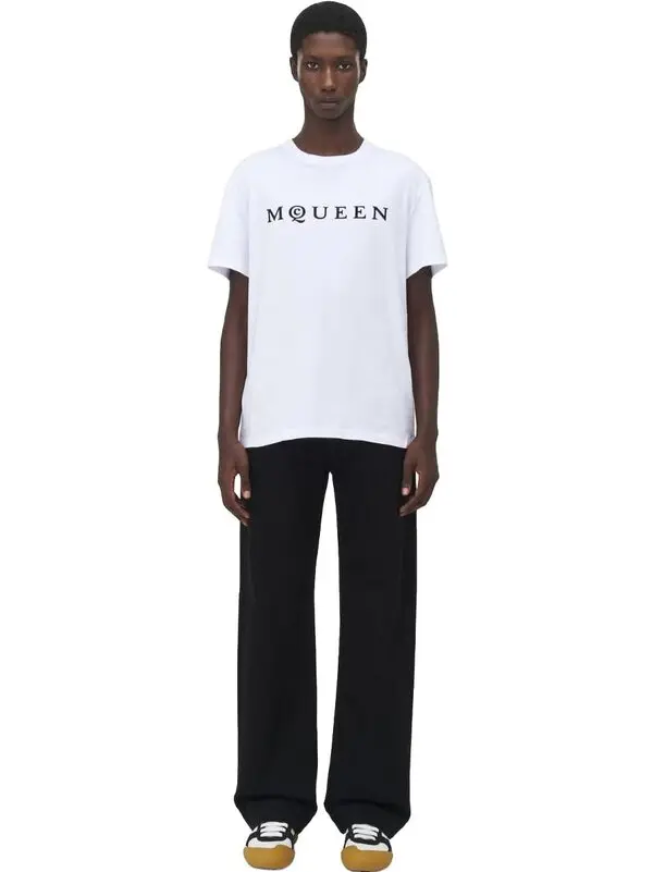 Alexander McQueen Logo Cotton T-shirt - White