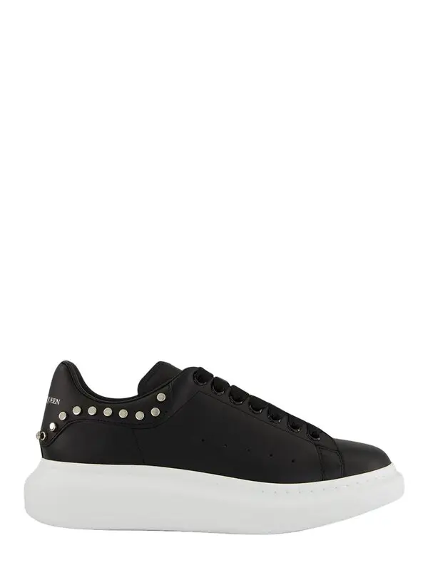 Alexander McQueen Studded Leather Low-top Sneakers - Black