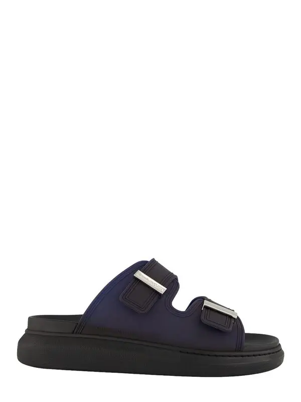 Alexander McQueen Hybrid Rubber Slides - Blue