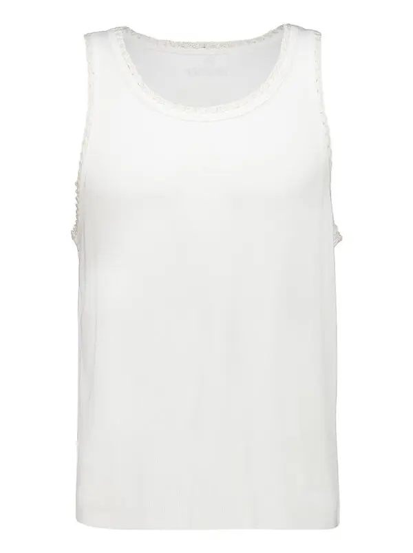BAZISZT Croquet Tank Top - White