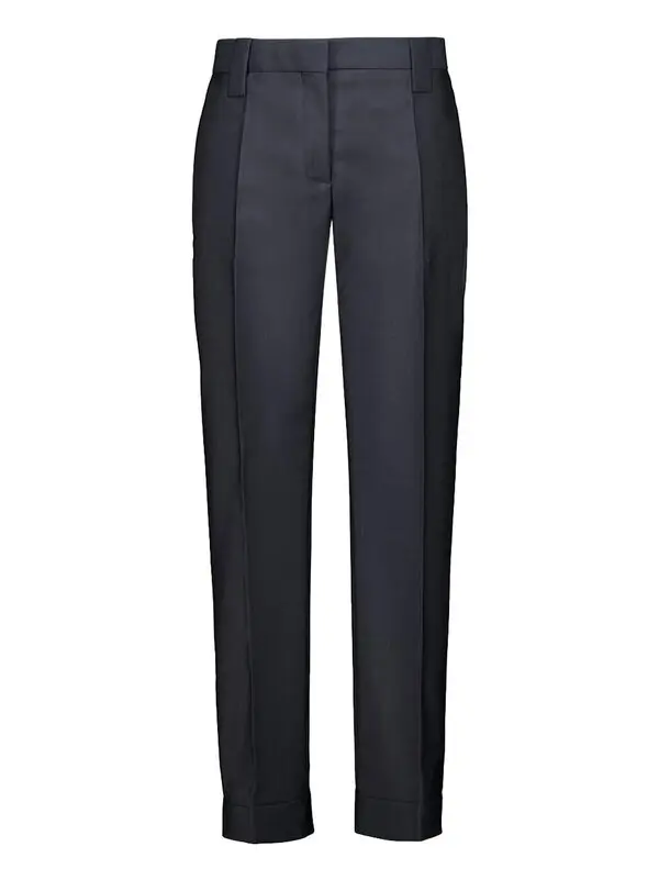 Versace Wool-mohair Formal Trousers - Grey