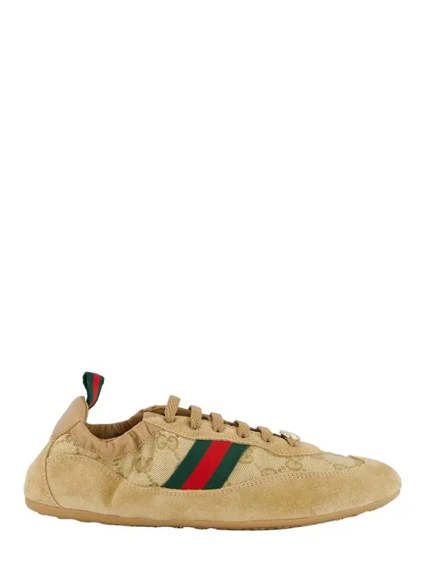 Gucci Gg Canvas Shift Trainers - Beige