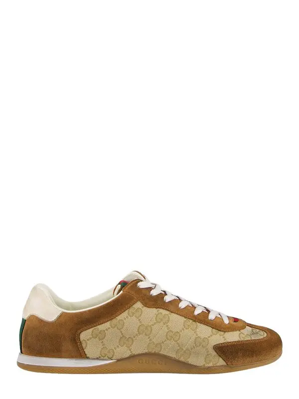 Gucci Gg Canvas Shift Sneakers - Brown