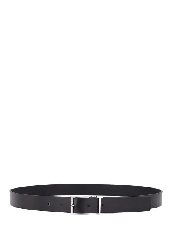 TOM FORD Vacchetta Leather T-loop Belt - Black
