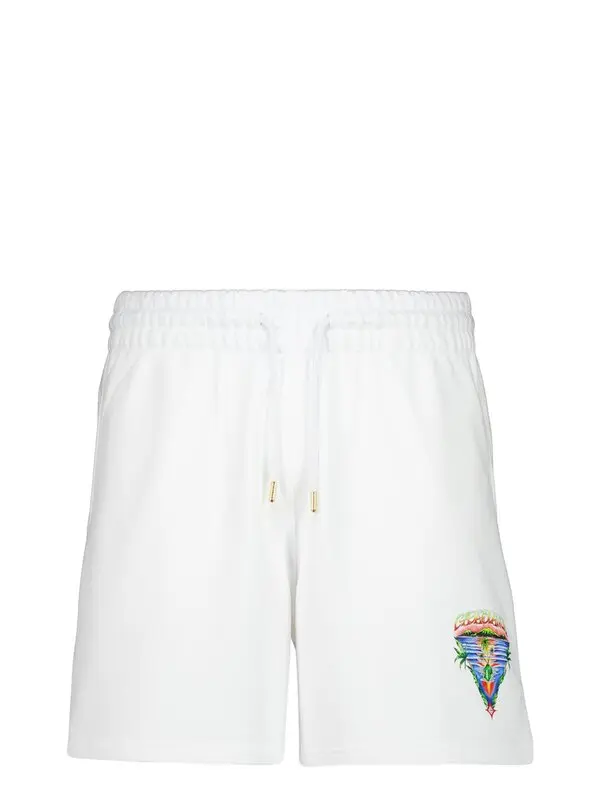 Casablanca Innocence Triangle Sweatshorts - White