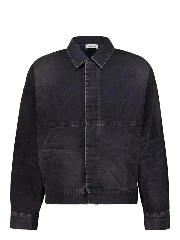 Fear Of God Washed Cotton Utility Jacket - Black
