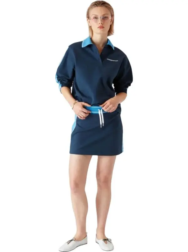 Casablanca Punto Polo Collared Sweatshirt - Blue
