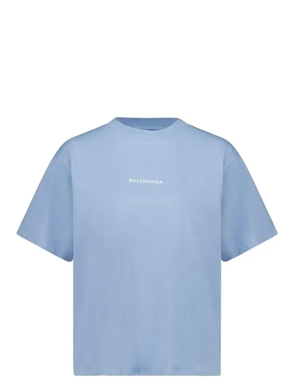Balenciaga Back T-shirt Medium Fit - Blue