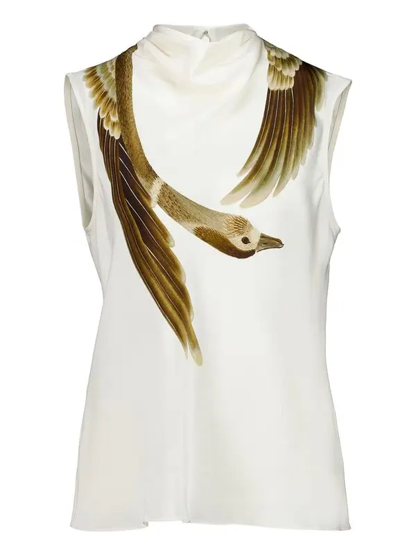 Altuzarra Silk Sleeveless Top - White