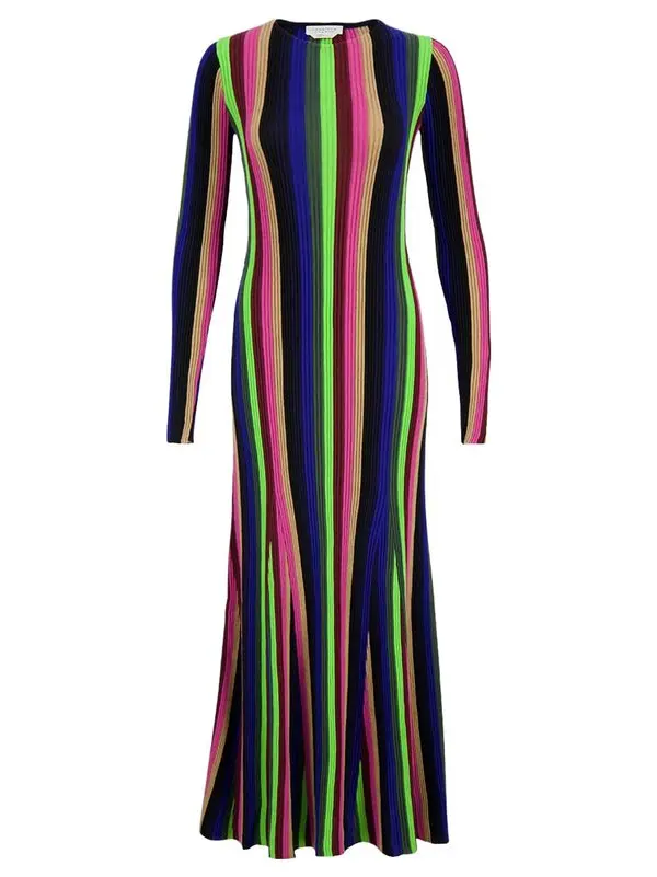 Gabriela Hearst Affinity Knit Maxi Dress - Multicolour