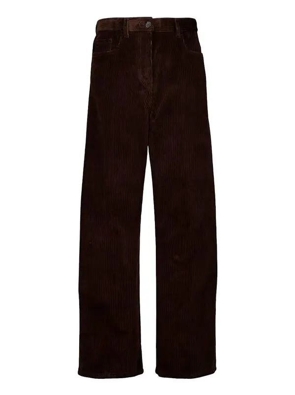Miu Miu Corduroy Wide-leg Pants - Brown