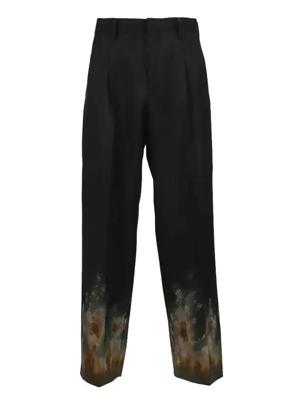 DOUBLET Straight Tailored Trousers - Black