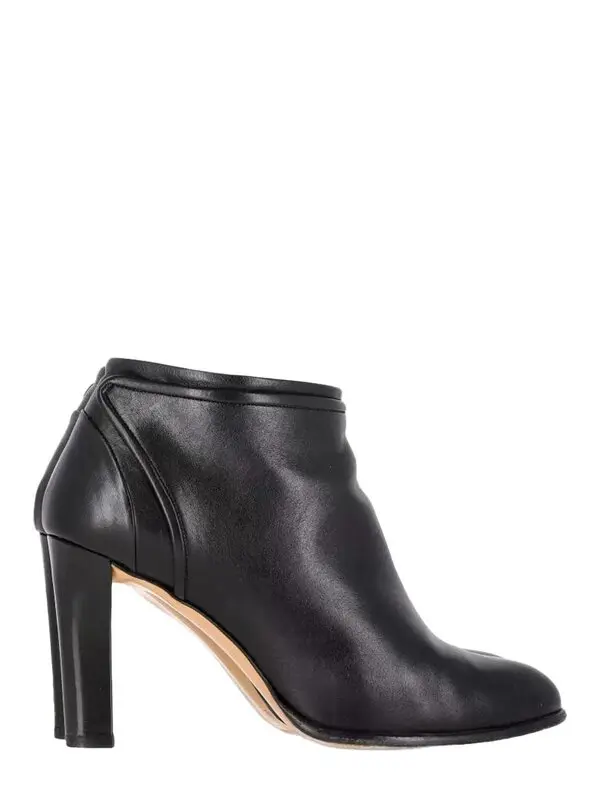 FERRAGAMO Leather Ankle Boots - Black