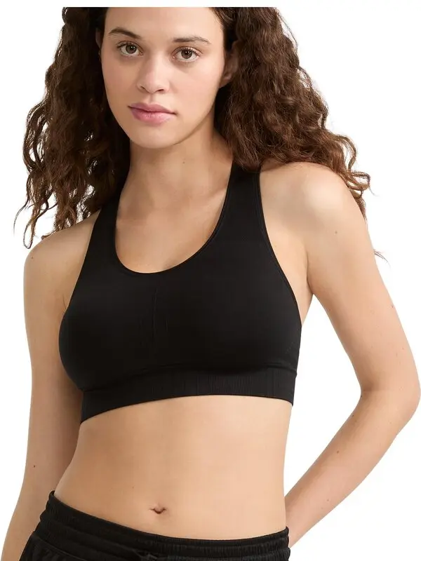 Champion Seamless Racerback Sports Bra - Black