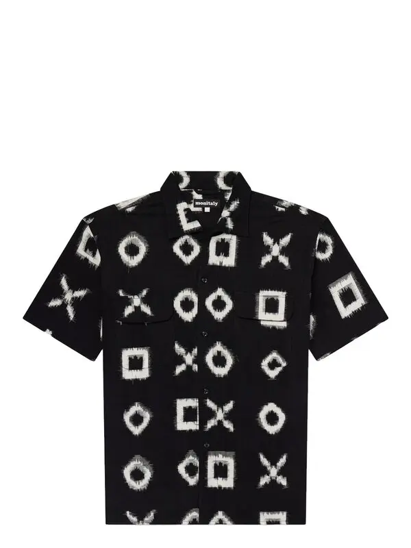 MONITALY Milano Cotton-jacquard Shirt - Black