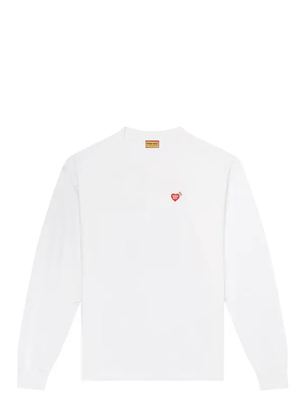 HUMAN MADE Logo-appliquéd Cotton-jersey T-shirt - White